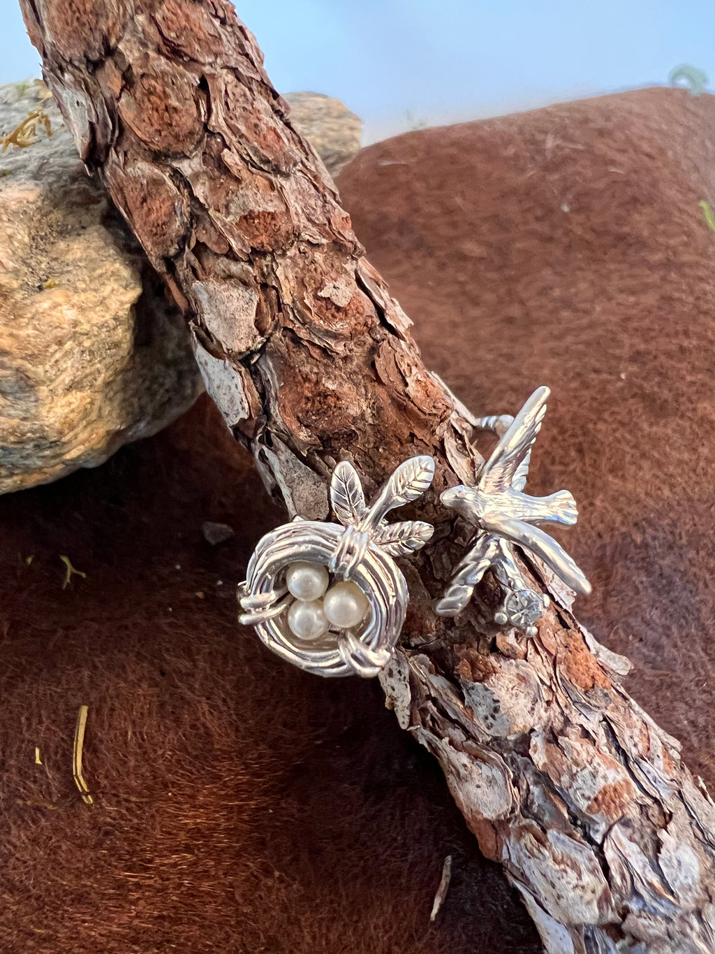 Bird and Bird's Nest Ring – Marti & Liz Boutique